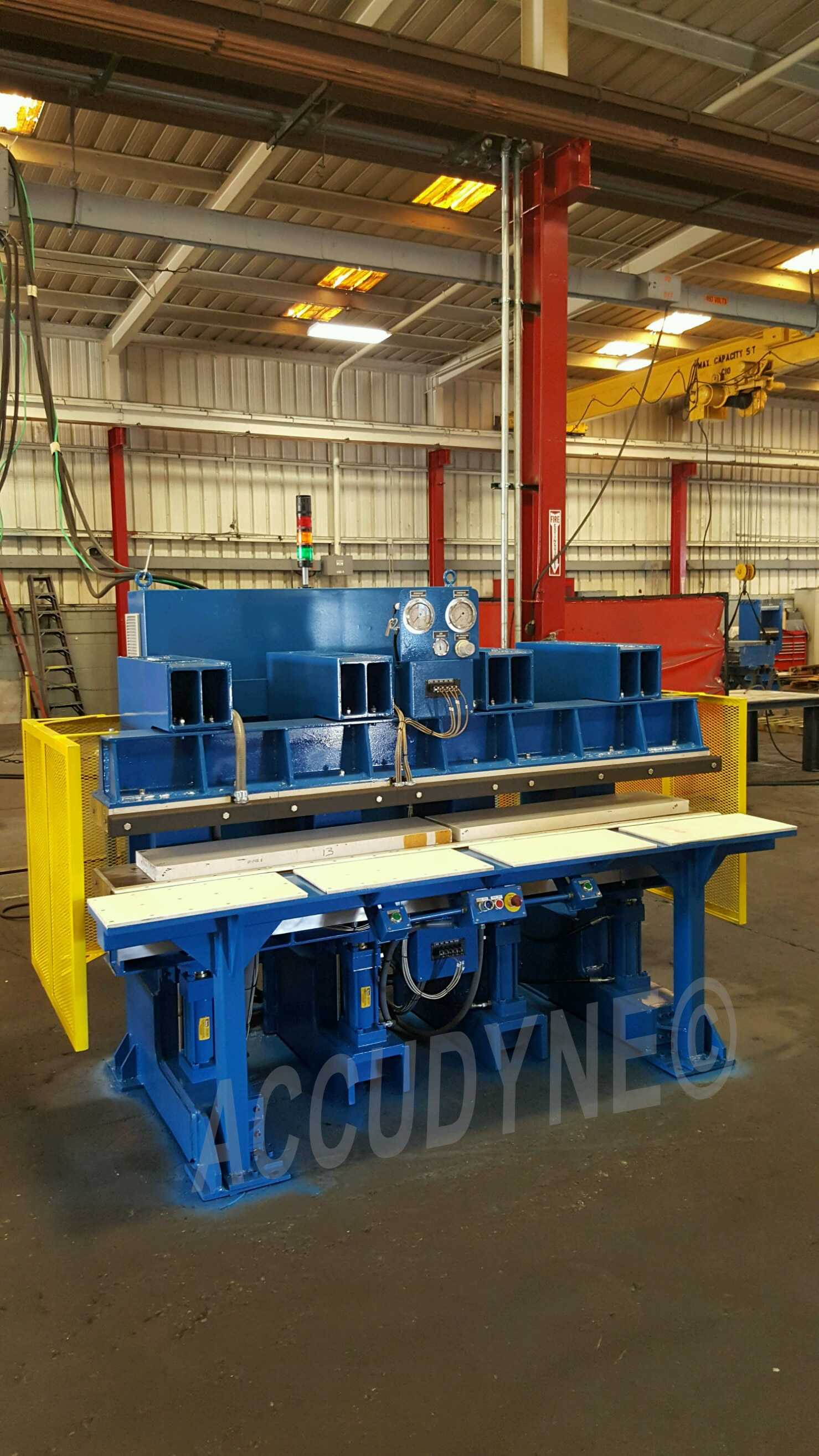 Shipped: 45 Ton 96" x 12" C-Frame Press System - Accudyne